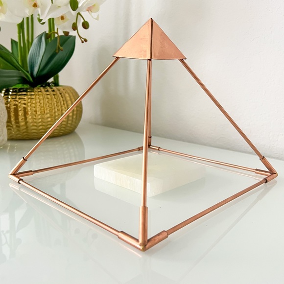 Accents | 9 Charging Copper Pyramid Giza Measurements Solid Copper ...